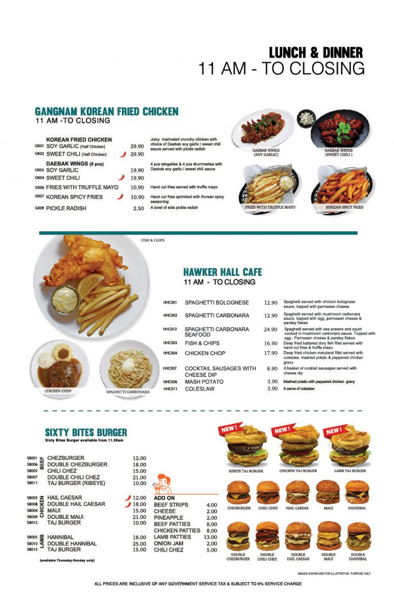 Our Full Menu – Hawker Hall
